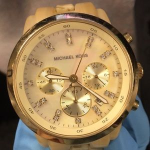 Michael Kors | Accessories | Michael Kors Stone Gold Heavy Watch | Poshmark